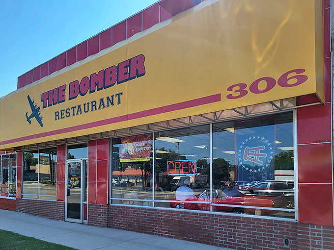 The Bomber's exterior promises exactly what it delivers: no-nonsense breakfast that'll make you forget about your diet.