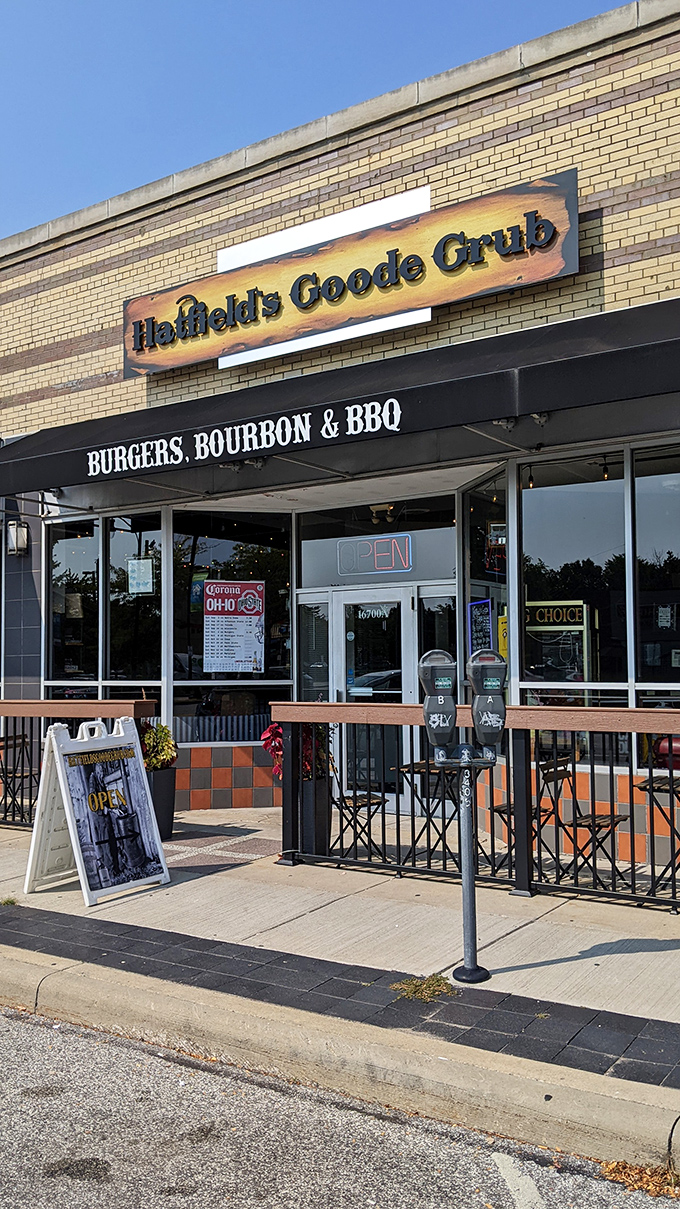 The unassuming storefront of Hatfield's Goode Grub promises "Burgers, Bourbon & BBQ" &ndash; three words that have launched a thousand road trips and zero regrets.