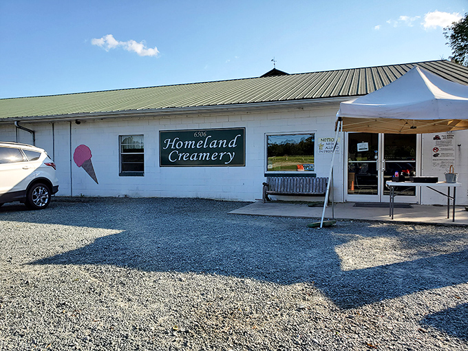The unassuming white building with its green roof houses dairy treasures that would make Willy Wonka trade his chocolate factory in a heartbeat.