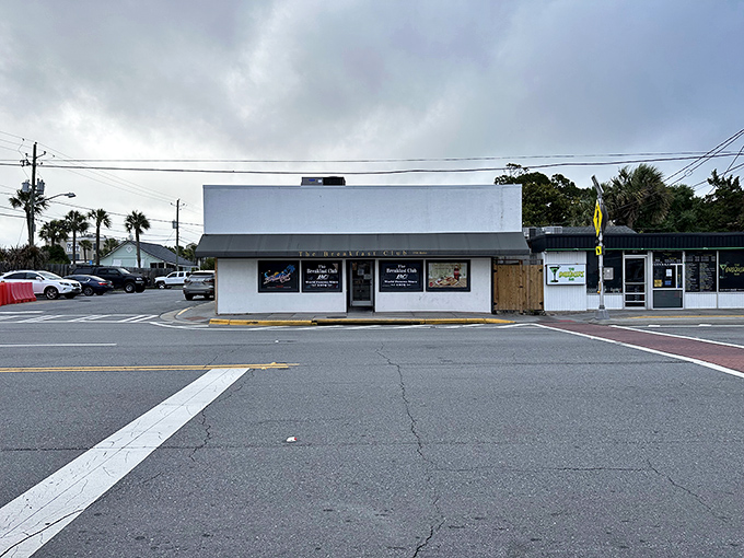 The unassuming exterior of The Breakfast Club hides culinary treasures within &ndash; like finding a Michelin star chef cooking in your neighbor's garage.