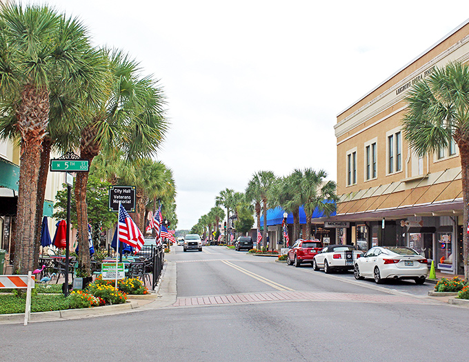 Palm-lined streets and historic storefronts create Leesburg's Main Street magic &ndash; small-town Florida charm without the theme park prices.