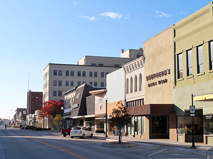 Historic architecture meets small-town tranquility along Shawnee's Main Street, where affordability doesn't mean sacrificing character or community connection.