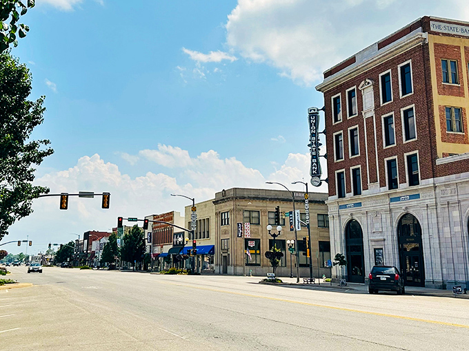 Winfield's downtown skyline offers that perfect blend of small-town charm and big-sky country. Those grain elevators aren't just functional&mdash;they're Kansas skyscrapers! 