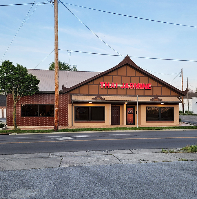 From the outside, it's unassuming. Inside, it's a culinary portal to Bangkok, with those distinctive peaked roofs saying "extraordinary food happens here."
