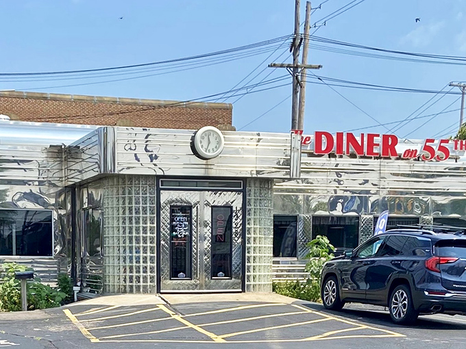 The classic clock above the entrance isn't just keeping time; it's preserving an era when meals weren't rushed and seconds were always offered.