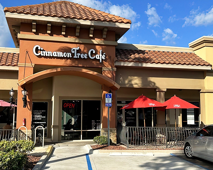 The unassuming storefront of Cinnamon Tree Cafe might fool you, but locals know this Port Orange treasure is where breakfast dreams come true.