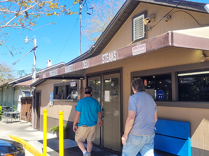 "STEAKS" proclaims the awning with refreshing directness. In a world of culinary euphemisms, there's something wonderful about a place that tells you exactly what they do well.