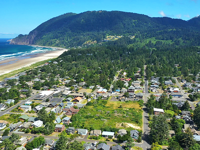 Manzanita's sweeping coastline is nature's masterpiece. Neahkahnie Mountain stands guard over this pristine beach paradise, where ocean meets forest in perfect harmony.
