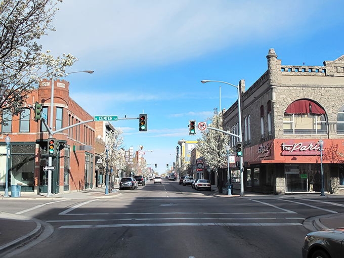 Downtown Pocatello welcomes you with historic brick buildings and blue skies that seem to stretch forever. Small-town charm with big-time character.