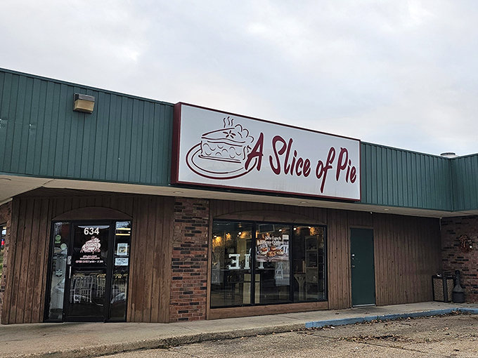 The unassuming storefront of A Slice of Pie in Rolla might not stop traffic, but locals know this modest exterior hides treasure that's worth every mile of the journey.