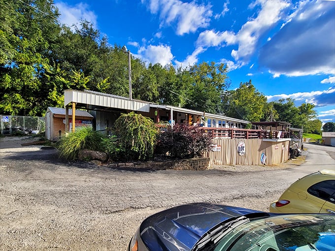 The unassuming exterior of Tackle Box 2 stands like a siren call to seafood lovers, promising treasures that fancy facades simply can't deliver.