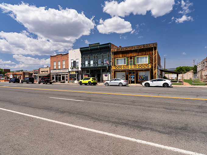 Colorful brick buildings line Panguitch's Main Street, where time seems to move at the perfect pace&mdash;just slow enough to notice life's details.