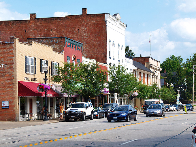 Main Street Americana isn't just a concept&mdash;it's alive and thriving in Chagrin Falls, where historic brick buildings and colorful awnings create the perfect small-town tableau.