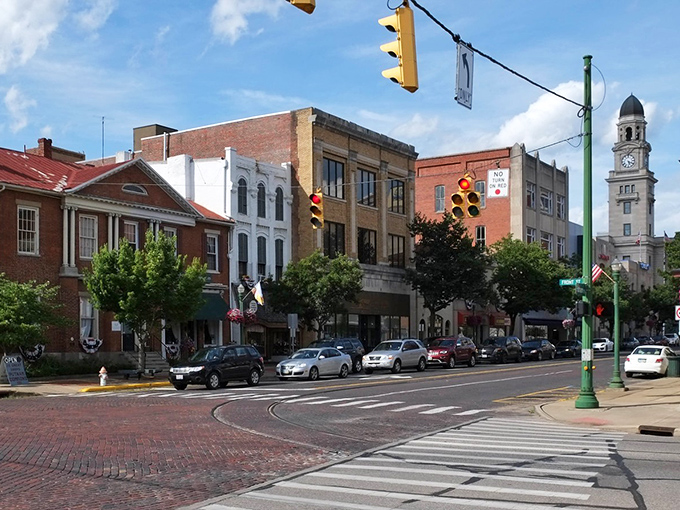 Brick-lined streets and historic facades create Marietta's timeless downtown charm, where every building tells a story worth hearing.