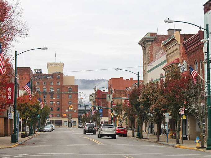 Main Street Bradford welcomes you with classic Americana charm &ndash; brick buildings, American flags, and that small-town serenity you've been craving.