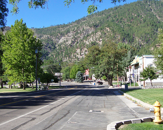 Main Street Genoa stretches before you like a postcard from another era, with the Sierra Nevada mountains standing guard over Nevada's oldest settlement.