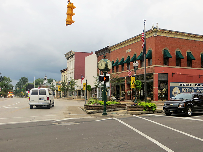 Downtown Geneva greets you with that perfect small-town charm &ndash; historic brick buildings, a stately clock, and traffic lights that might change three times before anyone shows up.