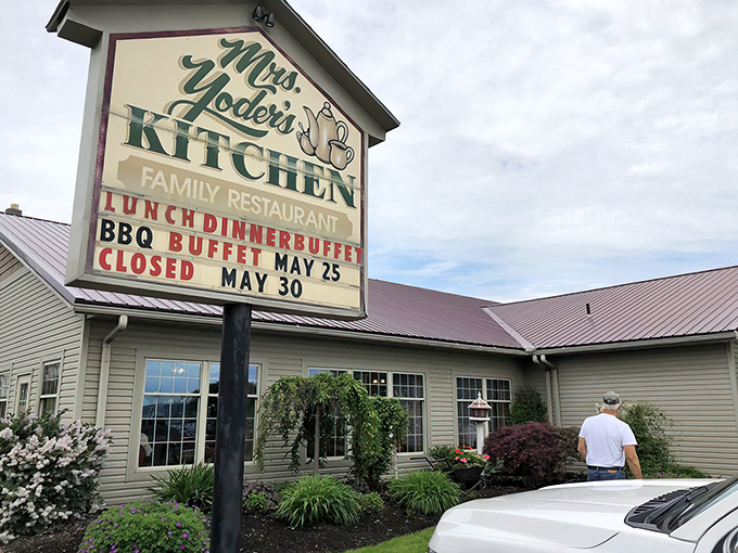 The modest exterior of Mrs. Yoder's Kitchen belies the culinary treasures within&mdash;like finding a Michelin-starred restaurant disguised as your favorite aunt's house.