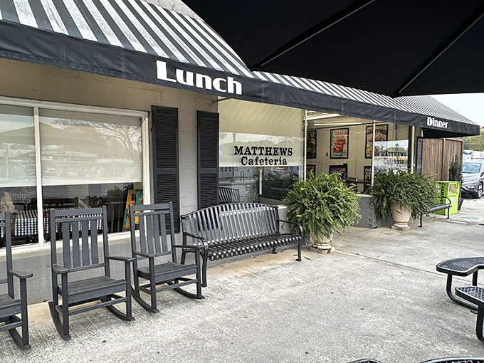 The unassuming storefront says it all&mdash;rocking chairs invite you to sit a spell before diving into Southern comfort food paradise.