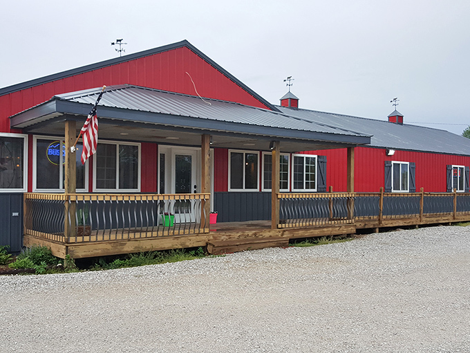 That red barn exterior isn't fooling anyone &ndash; inside awaits some of Missouri's finest beef and hospitality.