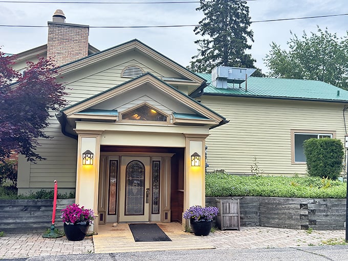 The unassuming exterior of The Grill House belies the culinary treasures within. Like finding a diamond in Michigan's countryside.