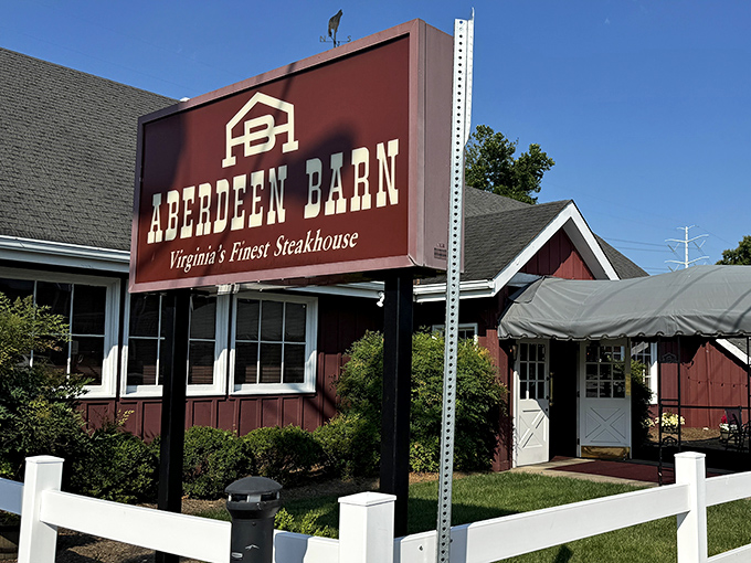The iconic red barn exterior beckons like a lighthouse for hungry travelers. Virginia's Finest Steakhouse isn't just a slogan&mdash;it's a promise.