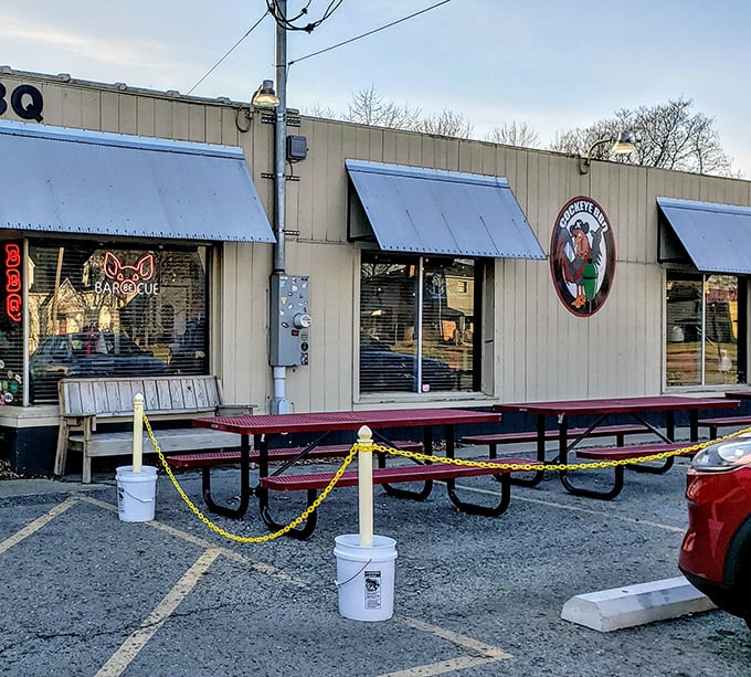 The modest exterior of Cockeye BBQ might not turn heads, but inside you'll find smoky, mouthwatering perfection that proves true flavor doesn&rsquo;t need fancy packaging.