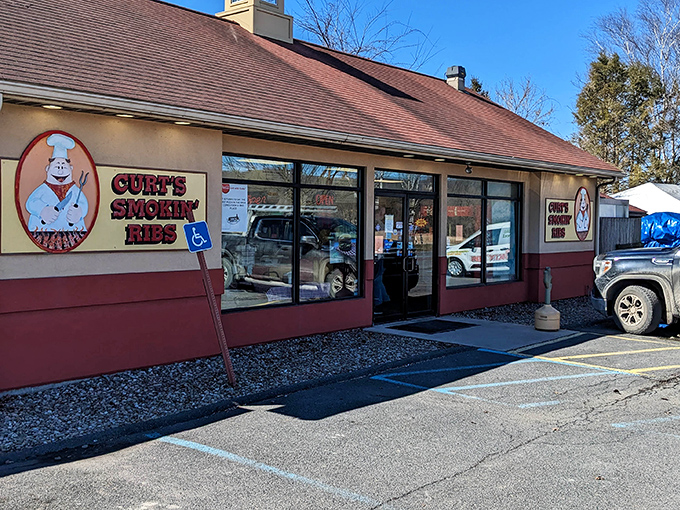 The unassuming exterior of Curt's Smokin' Ribs might fool you, but locals know this modest building houses BBQ treasures worth traveling for.