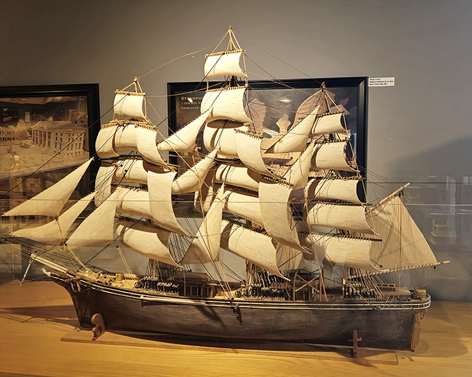 A majestic sailing vessel that would make Captain Jack Sparrow weep with envy&mdash;each tiny matchstick plank and sail representing countless hours of patience most of us lost waiting for Netflix to load.