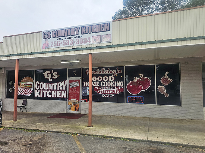 The unassuming exterior of G's Country Kitchen belies the culinary treasures within. Like finding a diamond in a strip mall, this Huntsville gem proves great food needs no fancy facade.
