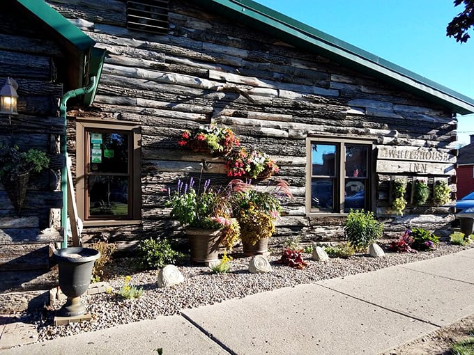 The rustic log cabin exterior of The Whitehouse Inn isn't just charming&mdash;it's a time portal to when meals were events and calories didn't count on special occasions.