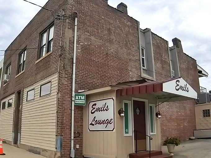 The unassuming brick exterior of Emil's Lounge stands like a culinary speakeasy in Rankin&mdash;proof that the best food experiences often hide in plain sight.