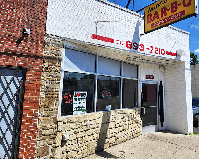 The unassuming exterior of Nunn's Bar-B-Que II proves the old adage: never judge a barbecue joint by its storefront. Smoky treasures await inside.
