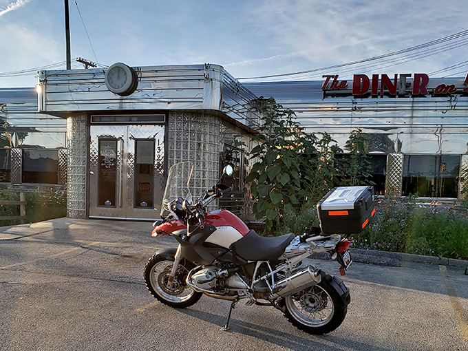 Motorcycle enthusiasts know the best rides end at places like this&mdash;chrome meets chrome in a perfect pairing of road culture and comfort food.