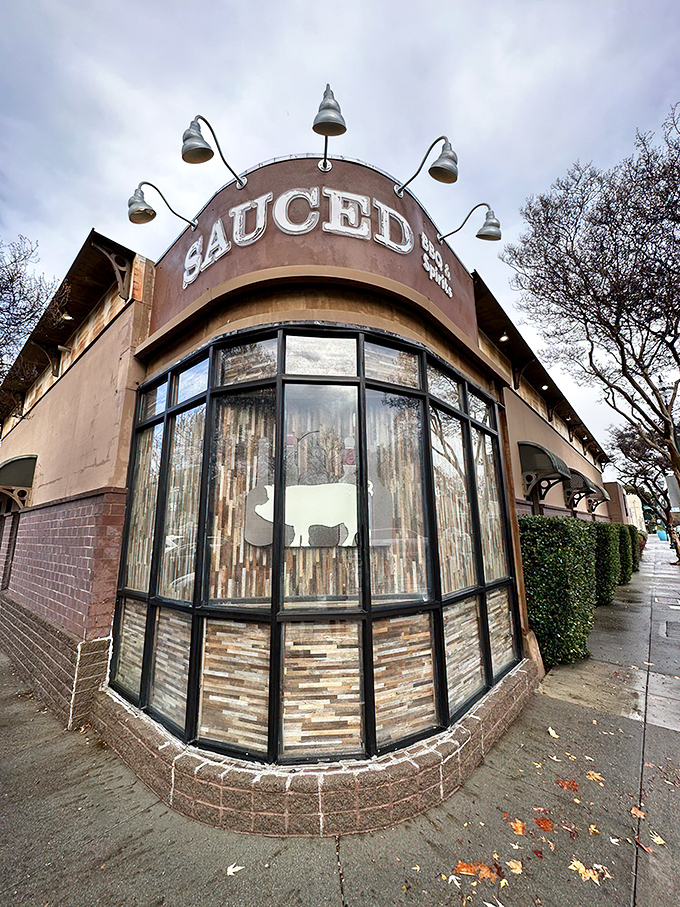 Those vintage-style lights aren't just decoration &ndash; they're setting the mood for meat-induced happiness and questionable life choices.