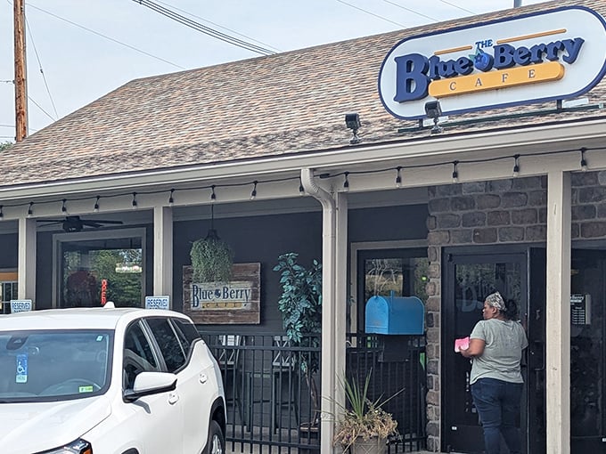 The unassuming exterior of The Blue Berry Caf&eacute; in Bellbrook hides a breakfast paradise that locals line up for. Worth every minute of the wait!