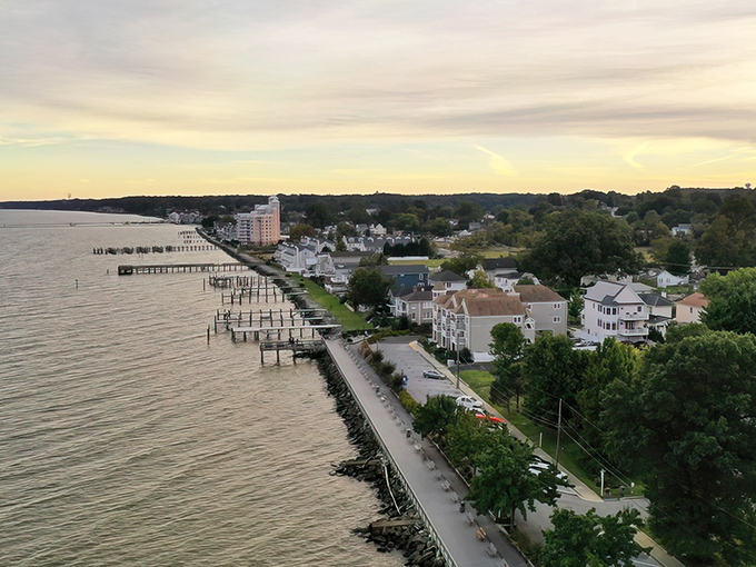 North Beach's boardwalk offers waterfront living without the waterfront prices. Where retirement dreams meet Chesapeake Bay reality.