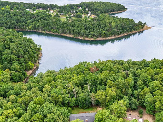 Bull Shoals Lake winds gracefully through the Ozarks, its clear waters and forested shores offering a peaceful escape where every view feels like a deep breath of nature.