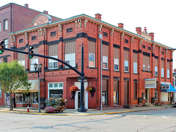 Downtown Coshocton's historic brick buildings stand like sentinels of another era, their weathered facades telling stories that no smartphone ever could.