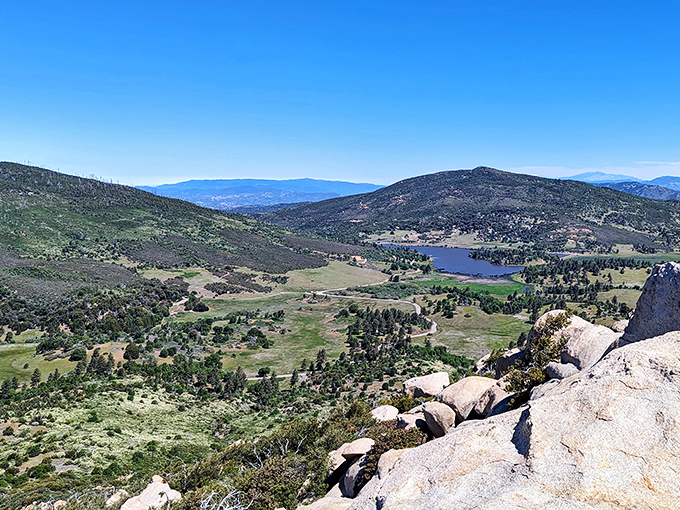 Mother Nature's panoramic masterpiece unfolds at Cuyamaca, where rolling hills meet sky in a tableau that makes smartphone cameras weep with inadequacy.