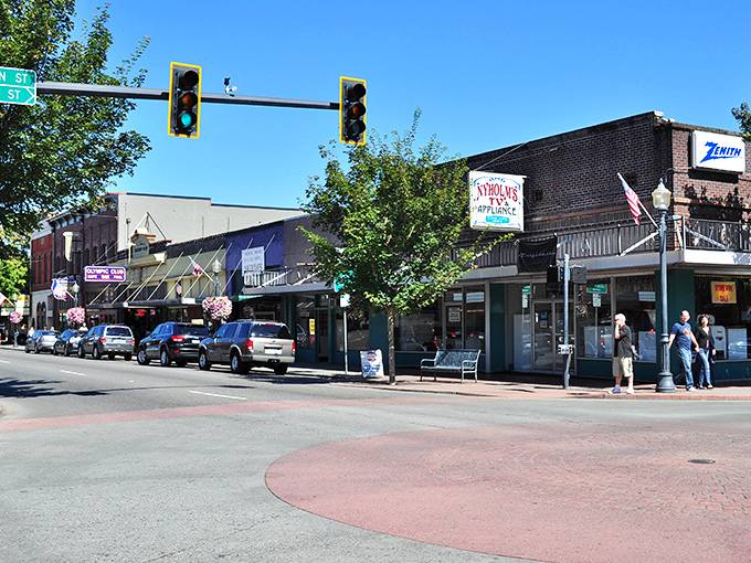 The intersection of history and daily life plays out on Centralia's streets, where locally-owned shops have survived the big-box invasion that claimed so many American downtowns.