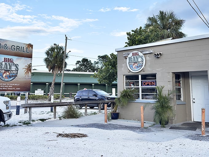 From the road, you might mistake it for just another building, but locals know this modest structure houses seafood treasures worth their weight in grouper.