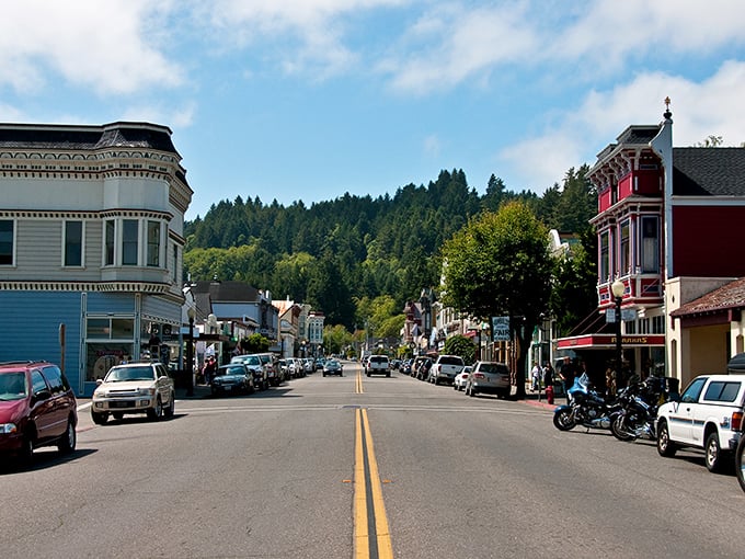 Main Street Ferndale looks like a movie set because, well, it actually was one! Those Victorian facades have starred in more films than most Hollywood extras.