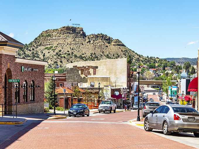 Trinidad's historic brick-lined streets lead to Fisher's Peak, offering small-town charm with breathtaking natural backdrops at affordable prices.