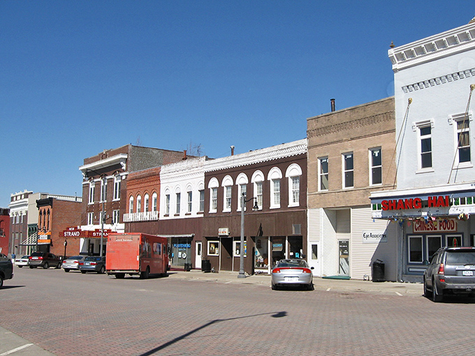 Downtown West Liberty's historic brick facades stand like a living museum of Americana, where small-town charm meets everyday practicality.