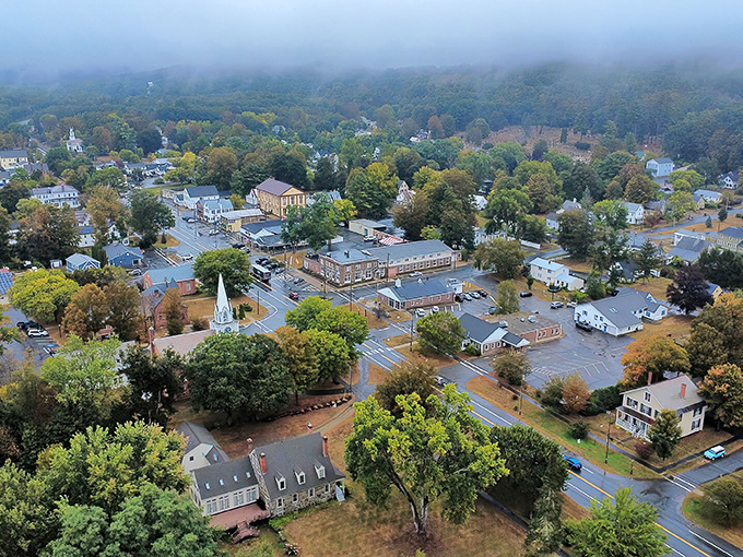 Nature's autumn masterpiece unfolds across Charlestown's hills, proving that the best shows don't require tickets or reservations.