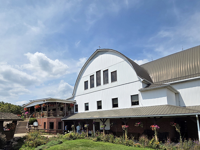 Approaching The Barn from another angle reveals its impressive architecture &ndash; like a cathedral dedicated to the religion of really good home cooking.