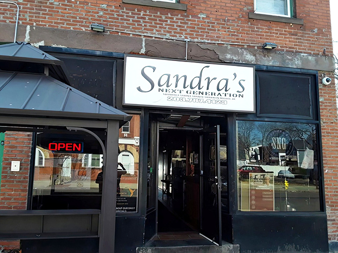 Sandra's unassuming brick exterior hides culinary treasures within &ndash; like finding a Michelin star restaurant disguised as Clark Kent.