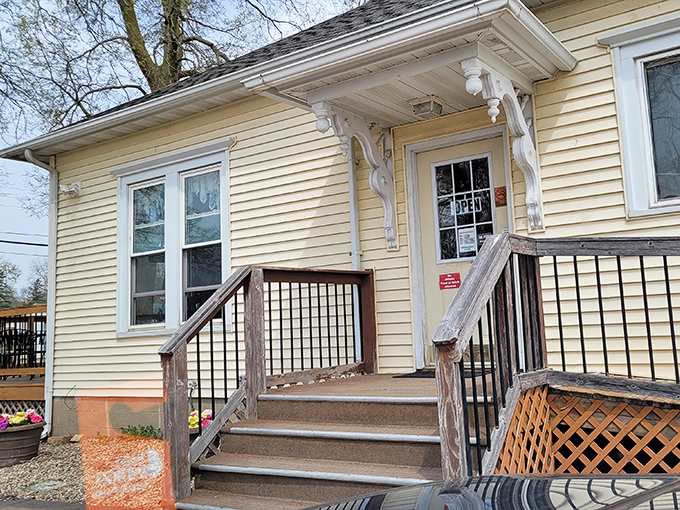 The unassuming yellow exterior might fool you, but locals know this modest entrance leads to some of the most extraordinary baked goods in LaSalle County.