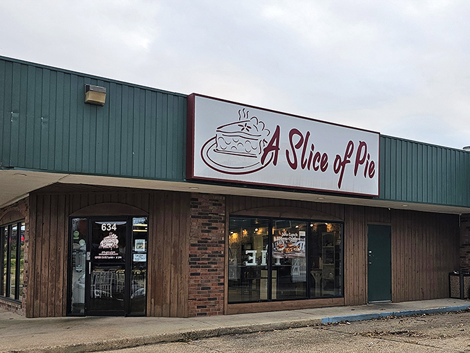 The unassuming exterior of A Slice of Pie hides a treasure trove of dessert magic within. Sometimes the best things come in modest packages.